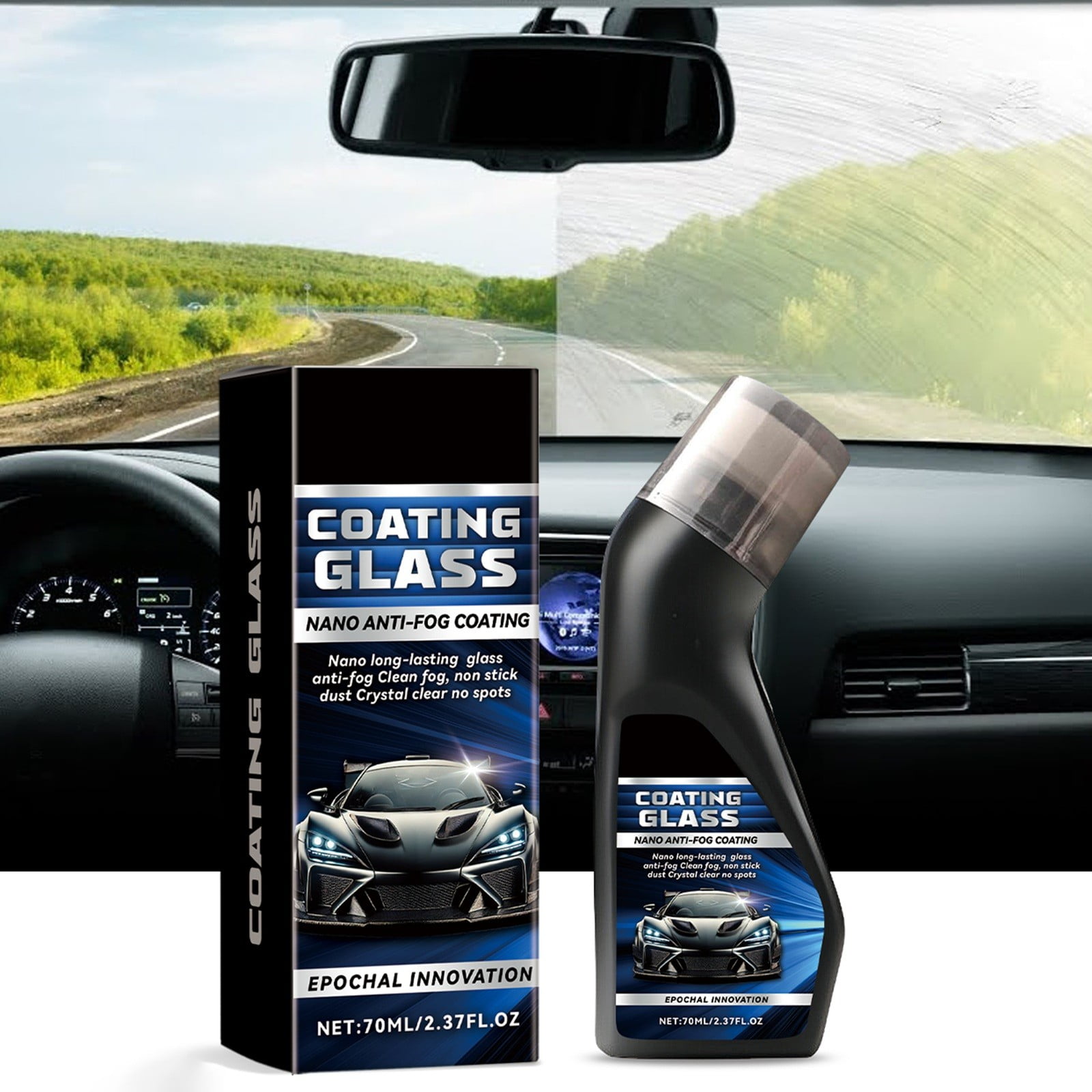 Windshield Coating Agent - Car Glass Cleaning Solution Rainproof Window ...