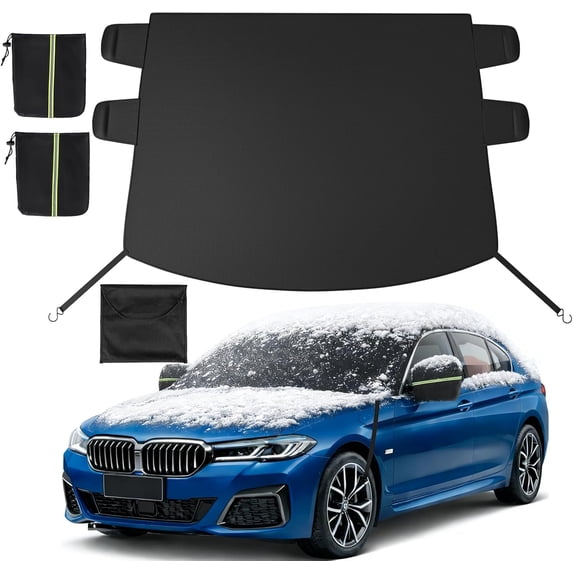 Windshield Cover for Ice and Snow, Heavy Duty 600D Oxford Fabric ...