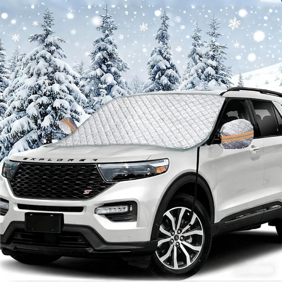 Windshield Cover for Ice and Snow - Universal Windshield Cover Fit for ...