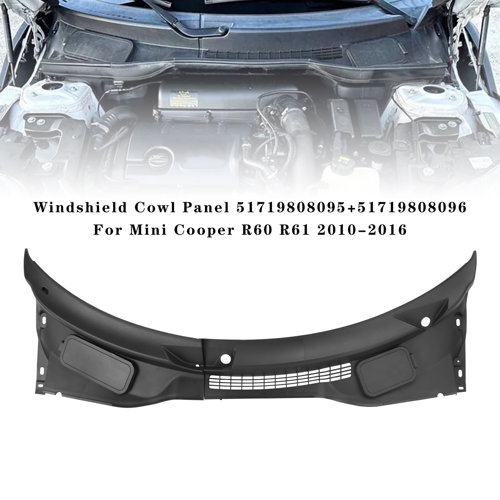 Windshield Cowl Panel 51719808095+51719808096 For Mini Cooper R60 R61 ...