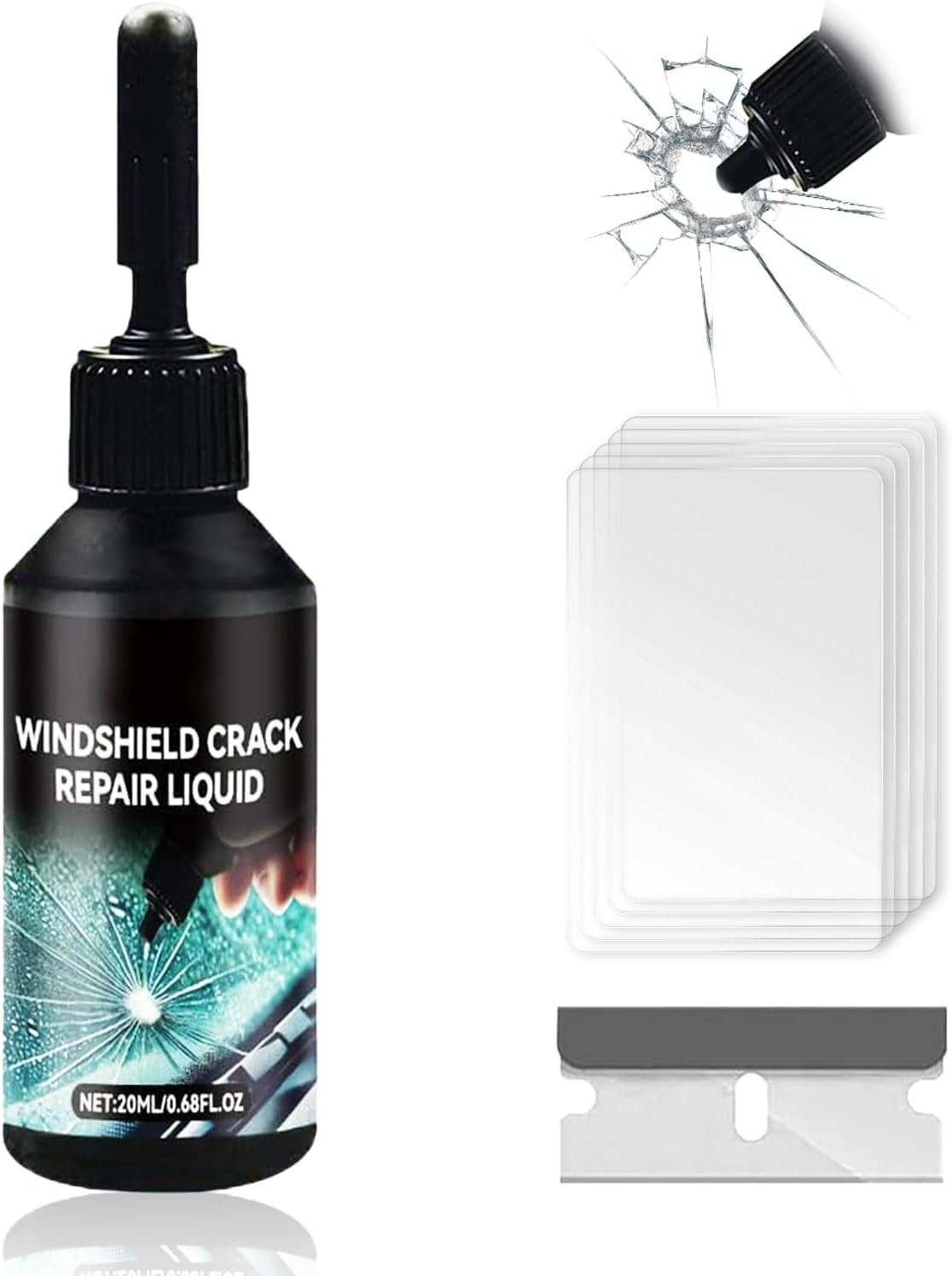 Windshield Crack Repair Kit,2025 Latest Upgraded Glass Crack Repair Kit ...