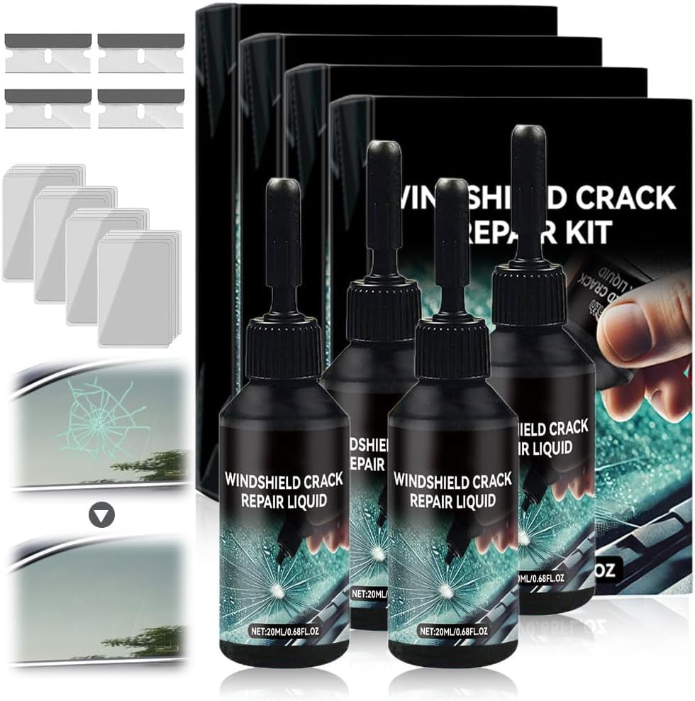 Windshield Crack Repair Kit,2025 New Glass Repair Liquid for Cracks ...