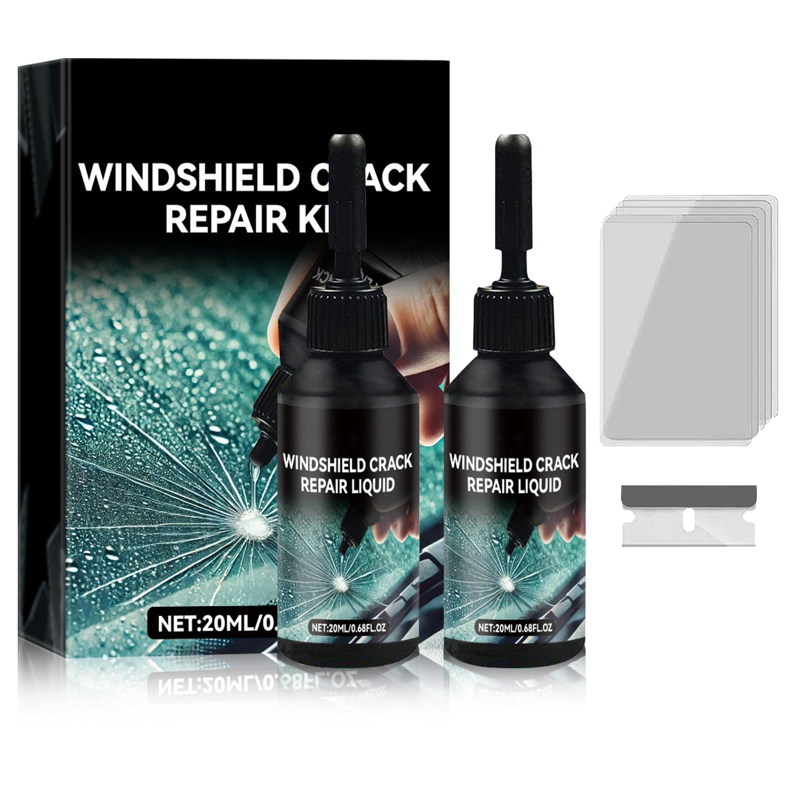 Windshield Crack Repair Kit, 2025 New Premium Windshield Repair Kit ...