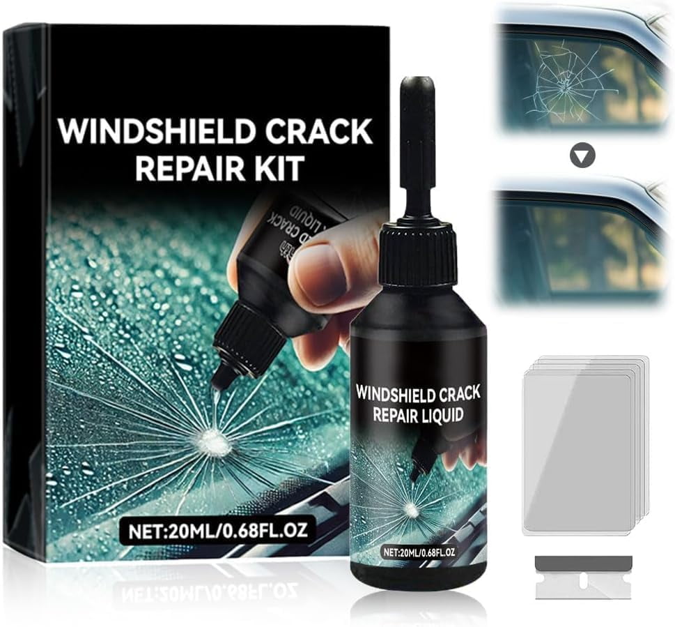 Windshield Crack Repair Kit, 2025 Upgrade Glass Repair Liquid for ...