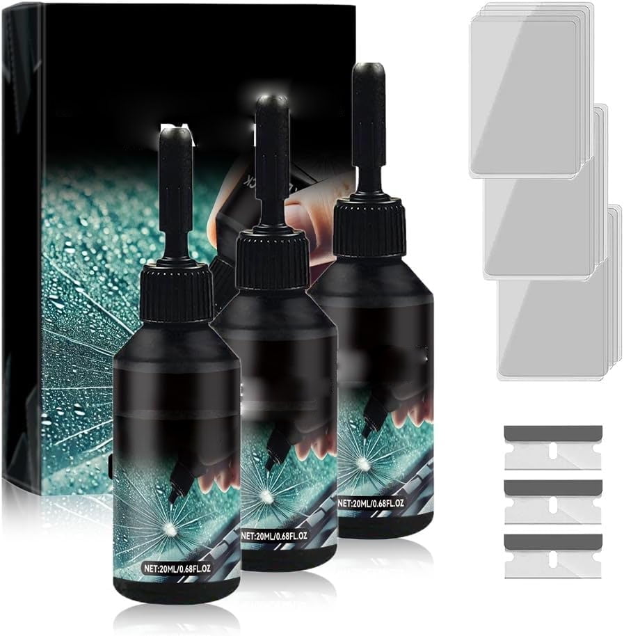 Windshield Crack Repair Kit, 2025 Upgraded Cracks Gone Glass Repair Kit ...