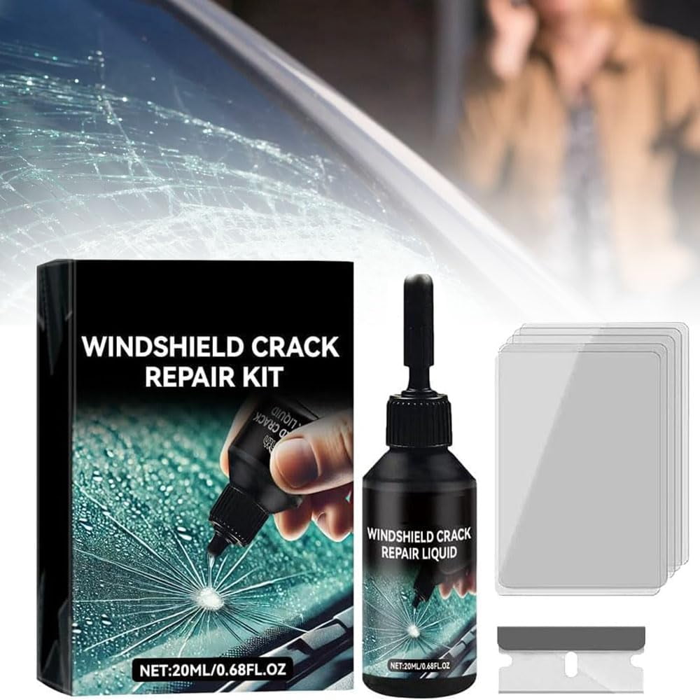Windshield Crack Repair Kit, Advanced Cracks Gone Glass Repair Kit ...
