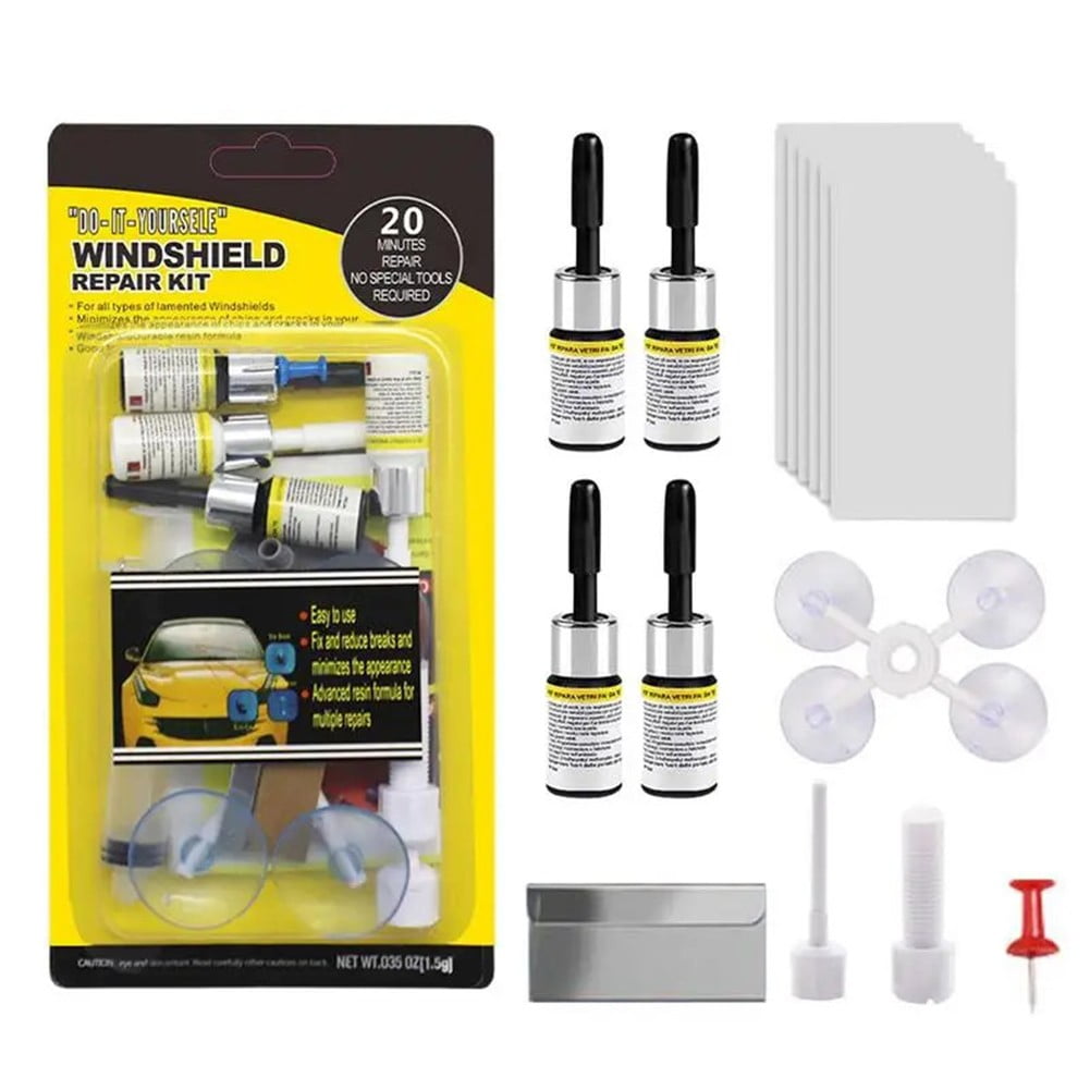 Windshield Crack Repair Kit Glass Crack Portable Car Kit Glass Repair ...