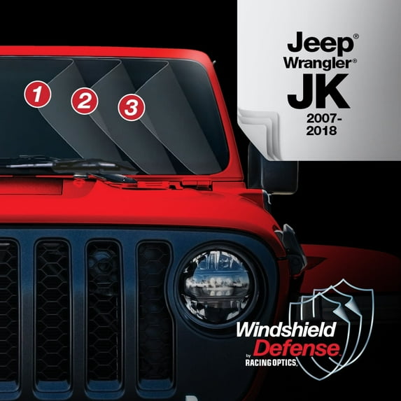 Windshield Defenseâ„¢ Kit for Jeep(R) Wrangler - 2007-2018 - 3 Layer ...