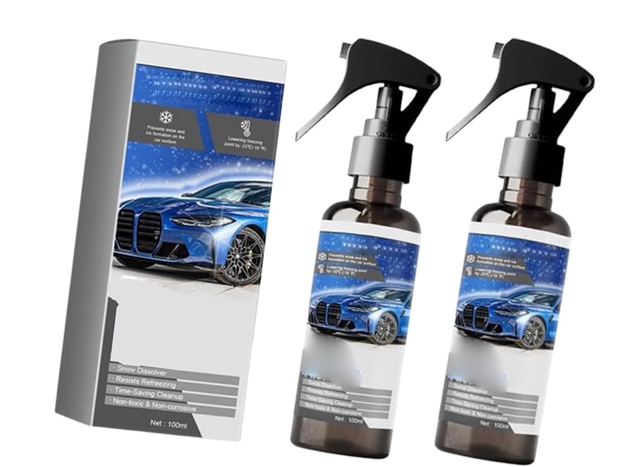 Windshield Deicer Spray for Car, New Fast Acting Ice Remover & Fridge ...