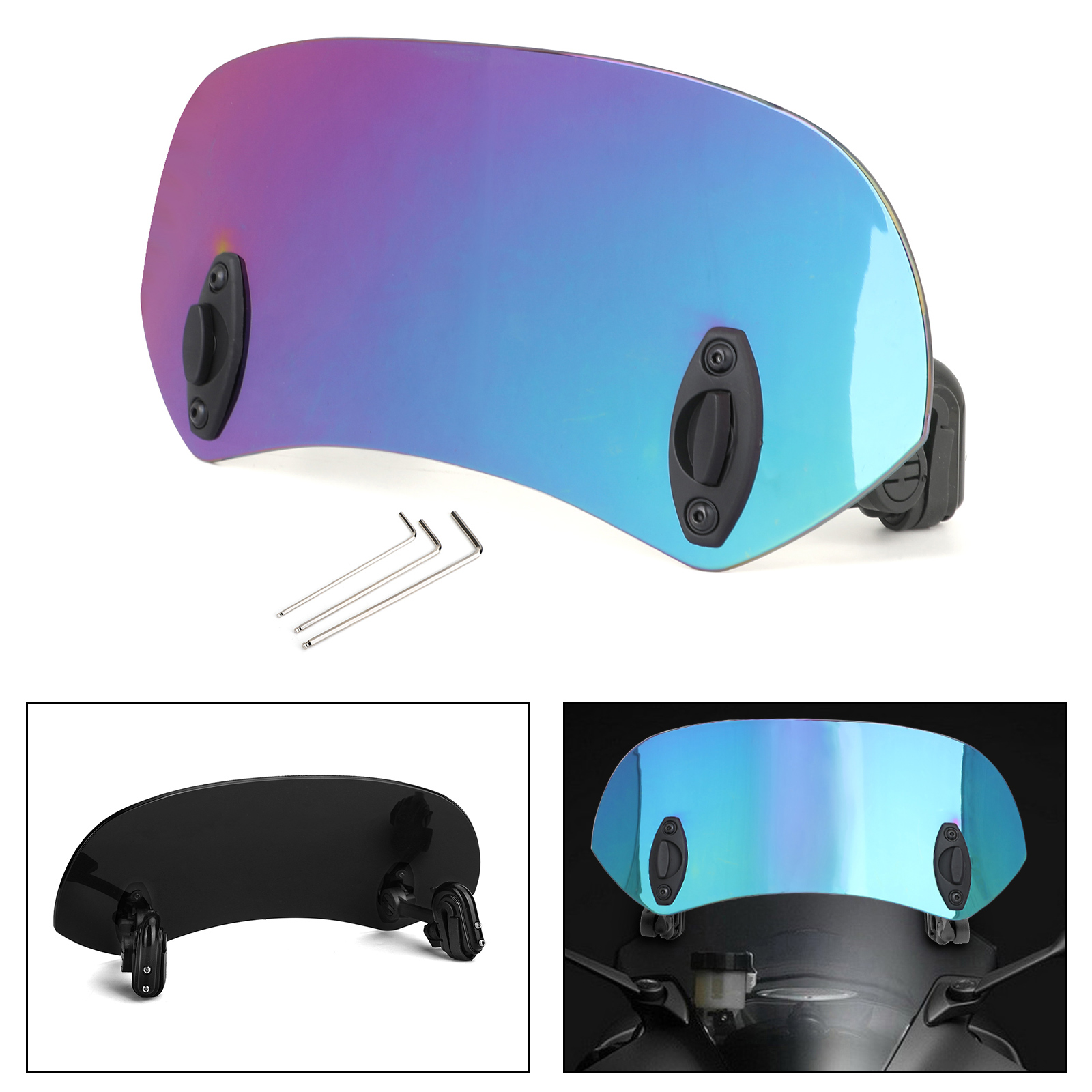 Windshield Extension Spoiler Iridium For Adjustable Clip-On - Walmart.com