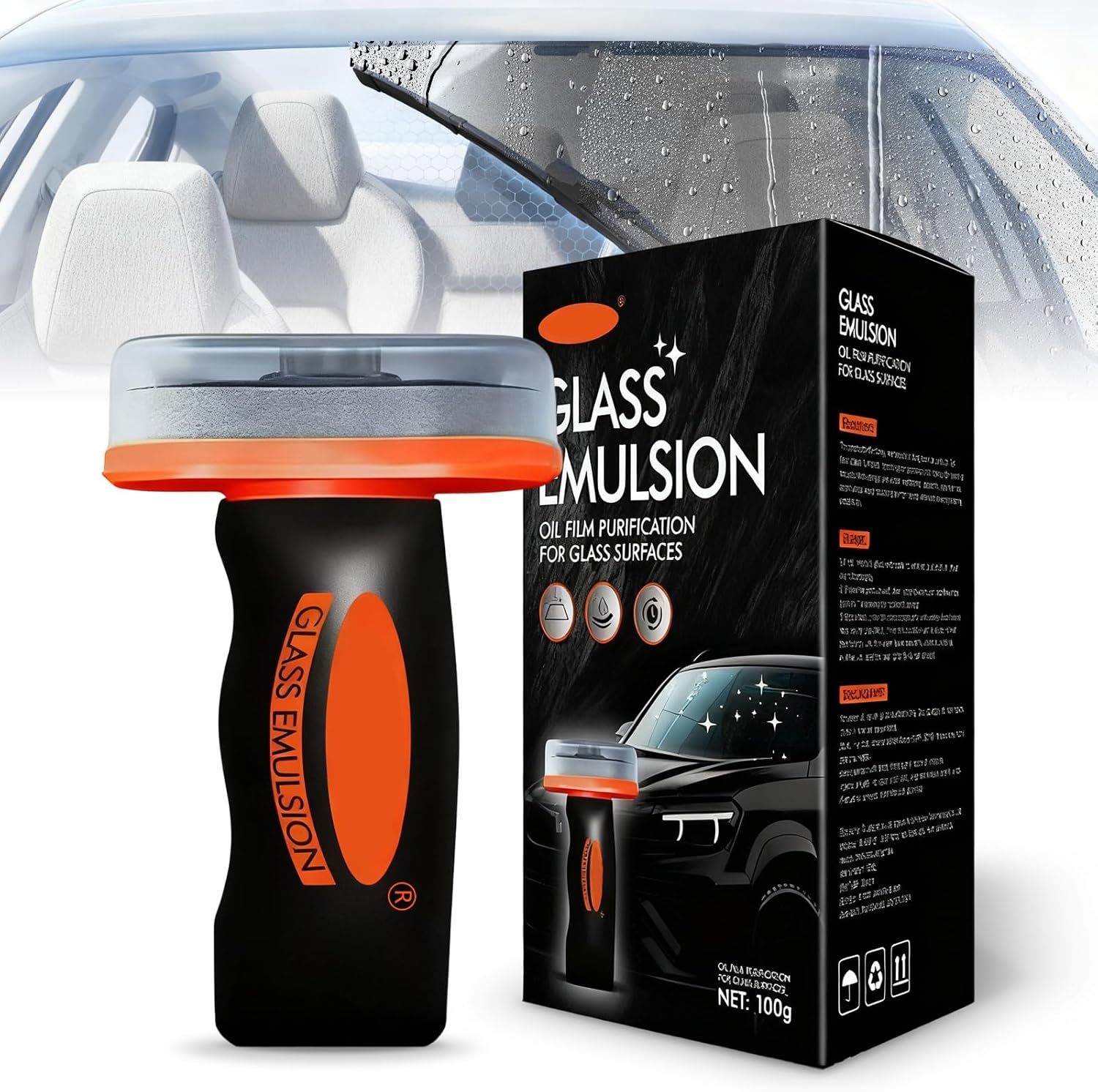 Windshield,Glass Cleaner,Oil Film Cleaning Brush for Car Windows ...