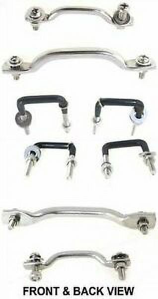 Windshield Hardware for Jeep CJ3, CJ5, CJ6, CJ7, Wrangler - Walmart.com