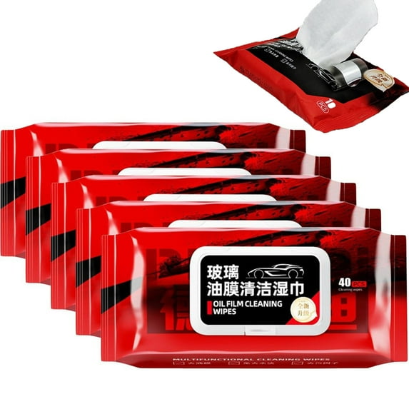 Windshield Oil Film Remover,Glass Cleaning Cloth,40pcs/Set Car Glass ...