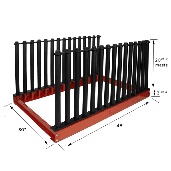 Windshield Rack 14-Slot Heavy Duty WR-14 – Powder Coated Steel, Holds ...