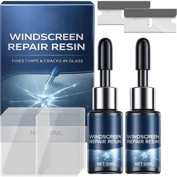 Windshield Repair Kit 20ml, Windshield Crack Repair Kit DIY Chip ...