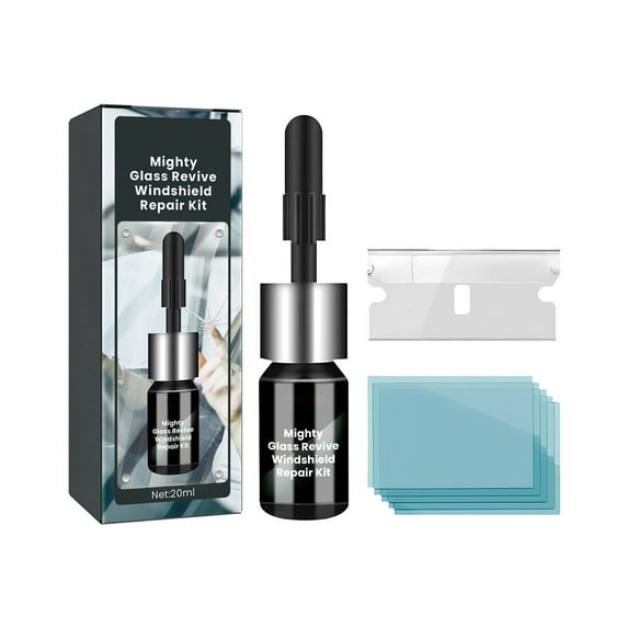 Windshield Repair Kit For Cracks Chips, Diy Glass Fix Tool With Resin ...