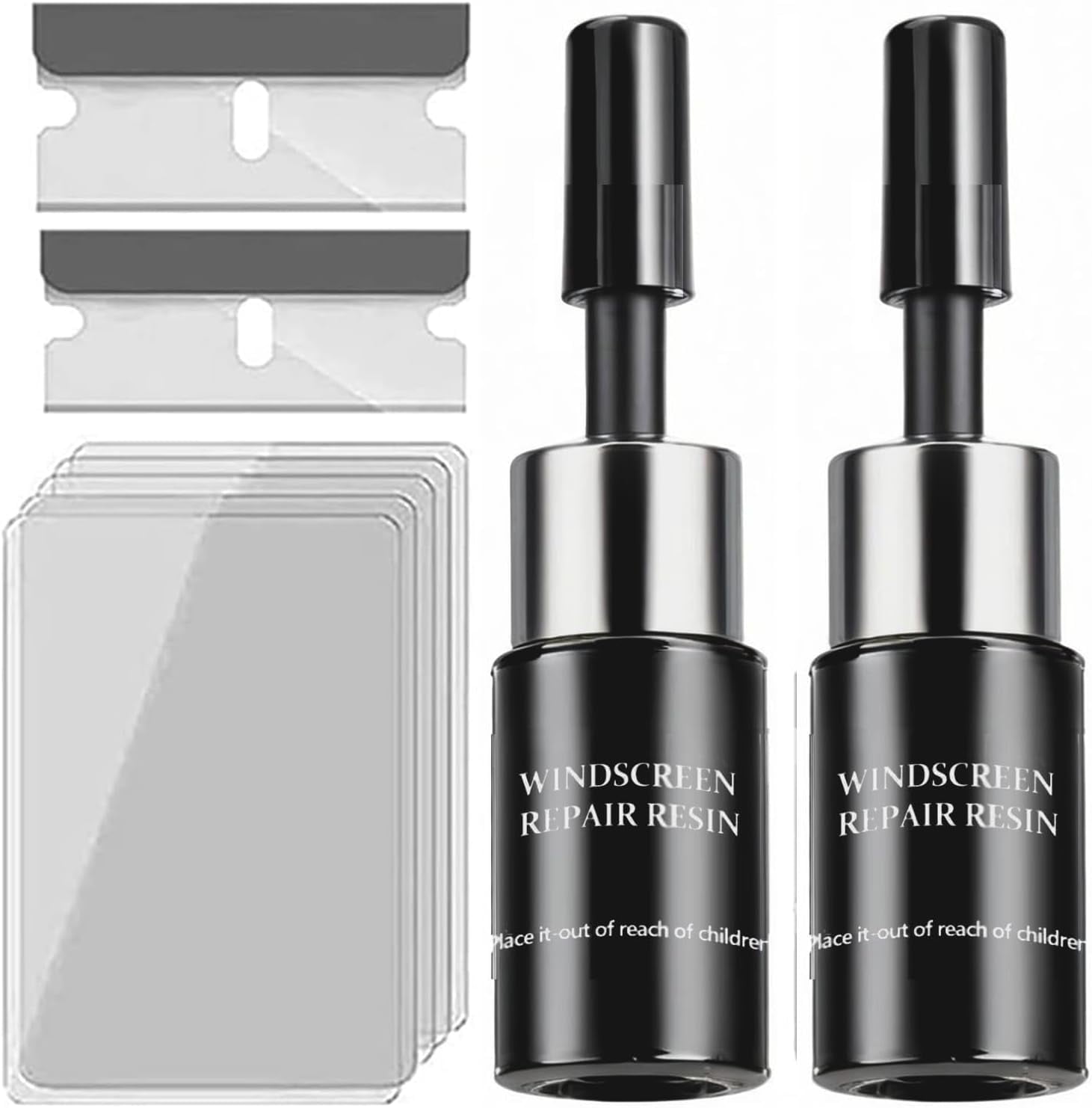 Windshield Repair Kit - Nano Glass Repair Fluid For Chips & Cracks ...