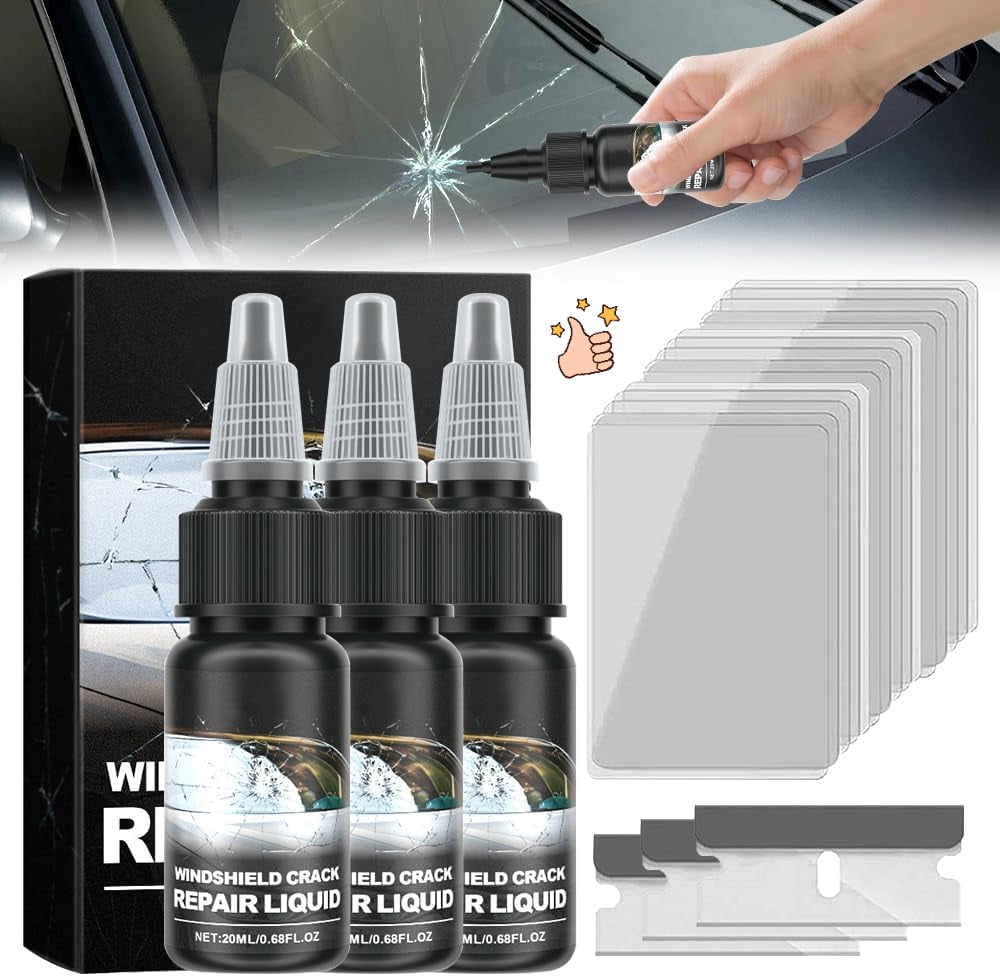 Windshield Repair Kit, Upgrade Windshield Crack Repair Fluid Window ...