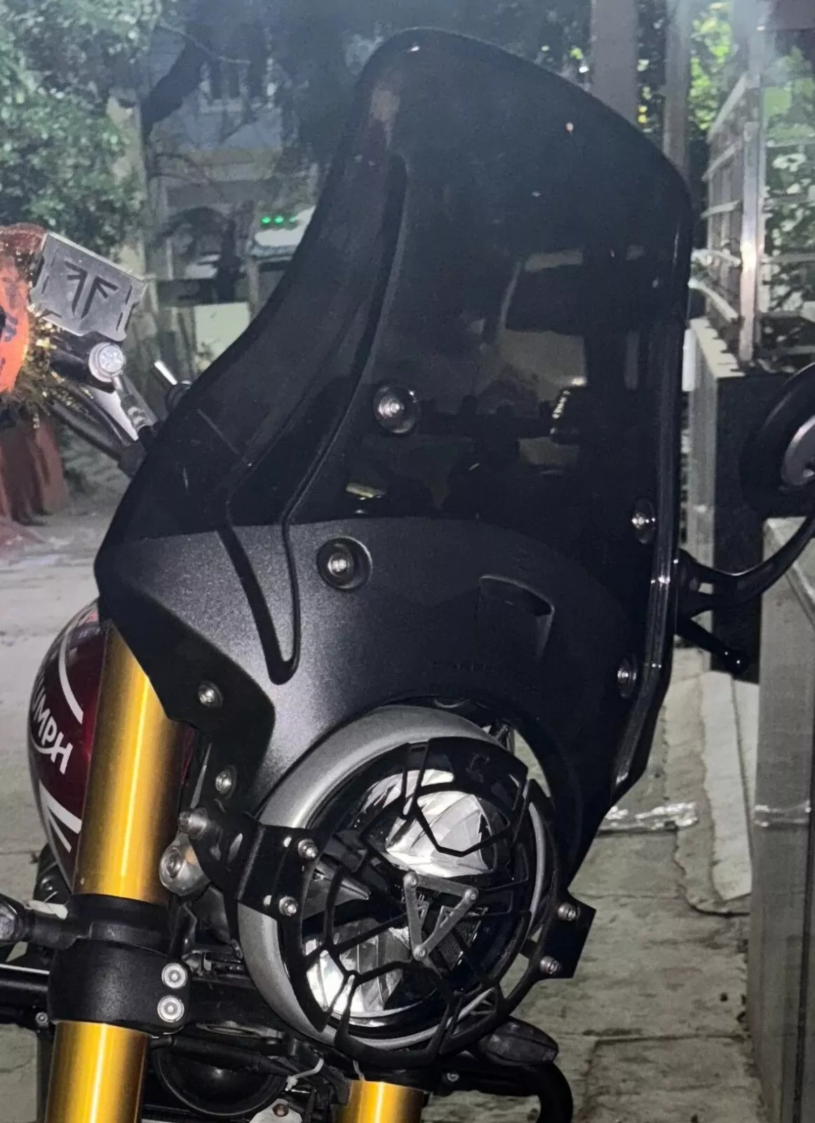 Windshield (Smoked) Fit for TRIUMPH SCRAMBLER 400 X - Walmart.com