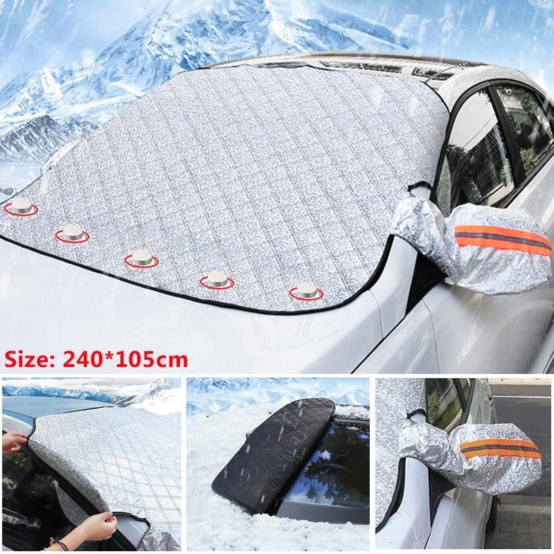 Windshield Snow Cover, Car Windshield Cover for Ice and Snow , 4-Layer ...