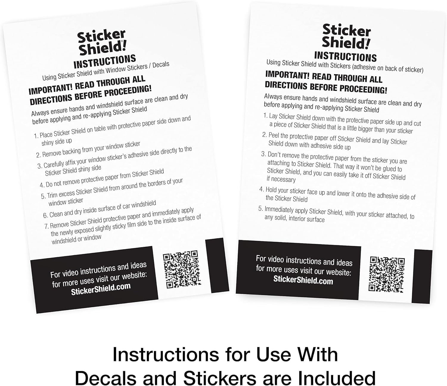 Windshield Sticker Applicator for Easy Application, Removal and Re ...