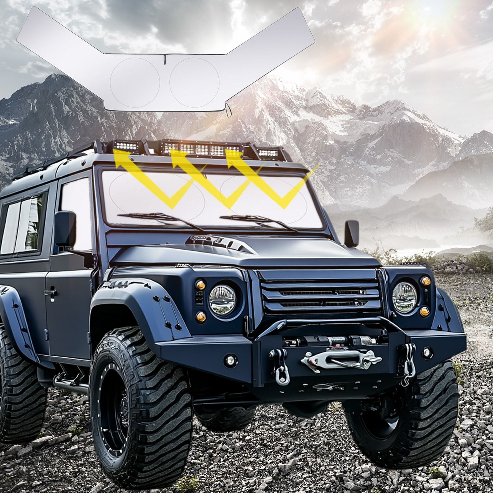 Windshield Sun Protector Qwtwty Car Extended Front Gear Side Windshield ...