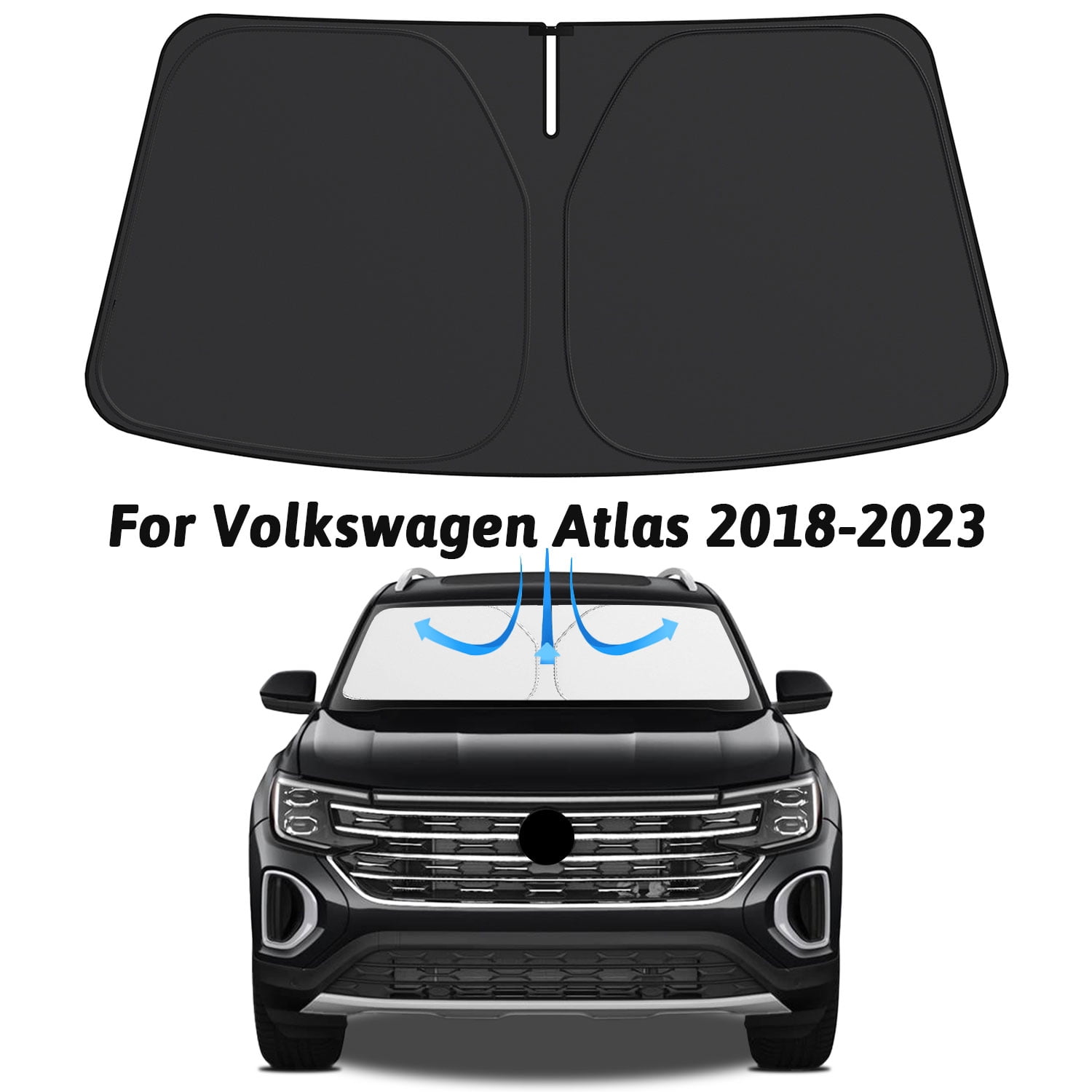 Windshield Sun Shade 2026 Upgrade Front Car Shades, Foldable Sun Shade ...