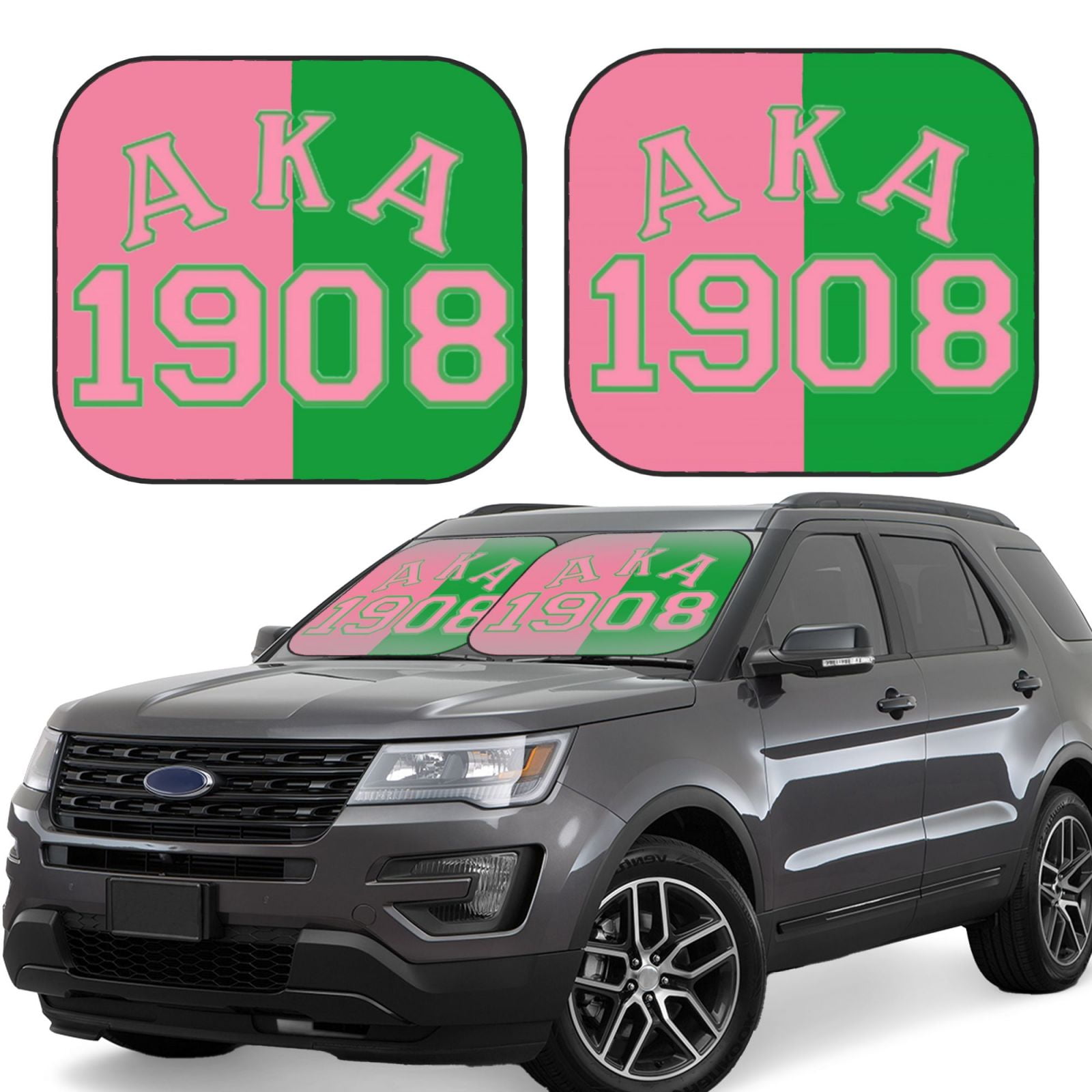 Windshield Sun Shade, AKA Alpha Kappa Alpha Sorority 2 Car Sun Shade ...