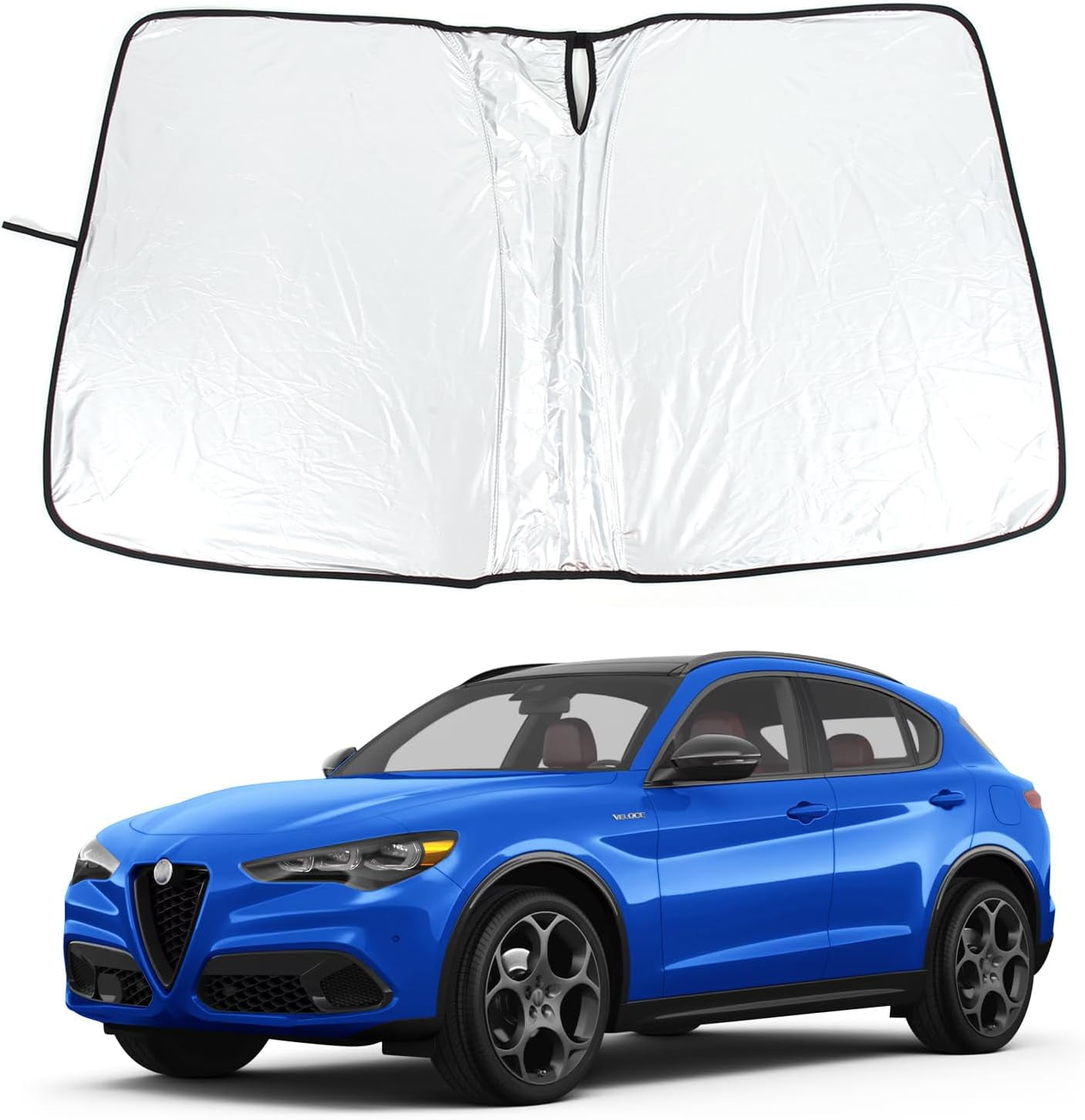 Windshield Sun Shade for Alfa Romeo Stelvio 2017-2020, Front Window ...
