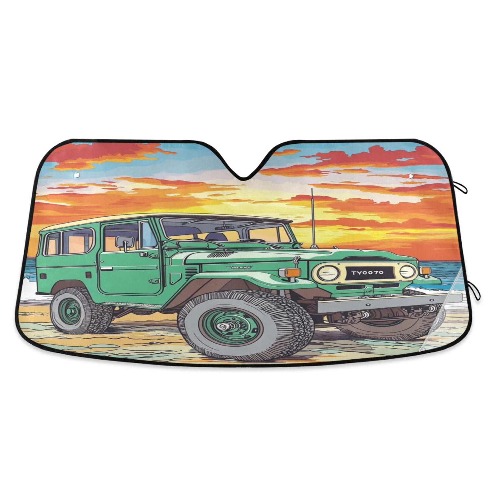 Windshield Sun Shade for Cars, 55"x27.6" Foldable Car Sun Shade with ...