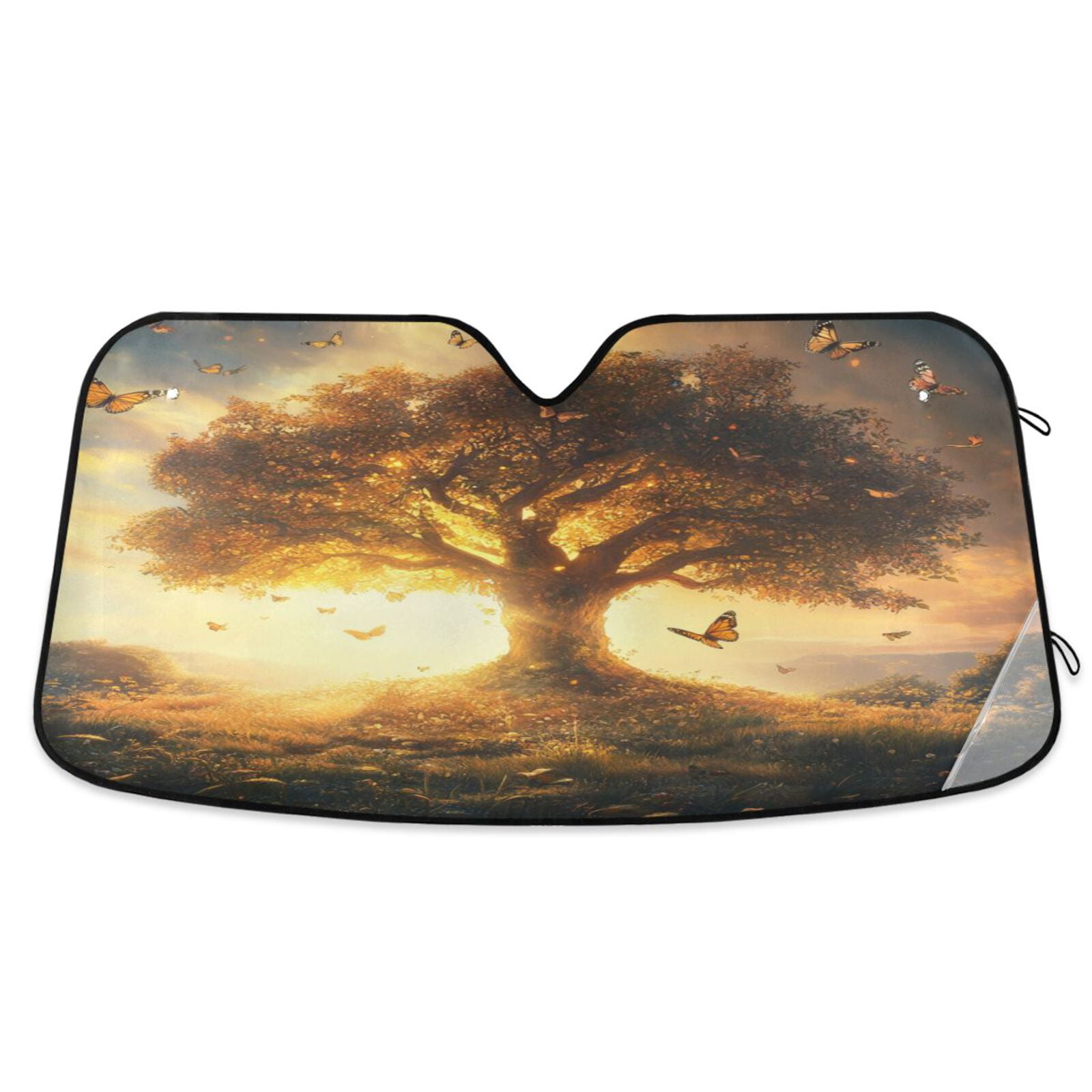 Windshield Sun Shade for Cars, 55"x27.6" Foldable Car Sun Shade with ...