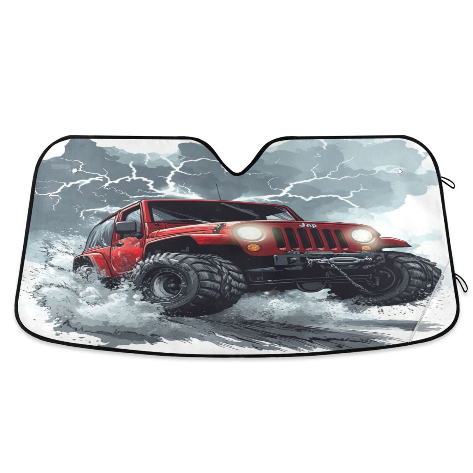 Windshield Sun Shade for Cars, 55"x27.6" Foldable Car Sun Shade with ...