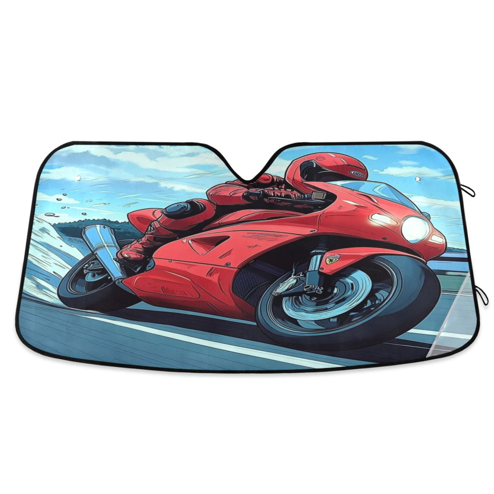 Windshield Sun Shade for Cars, 55"x27.6" Foldable Car Sun Shade with ...