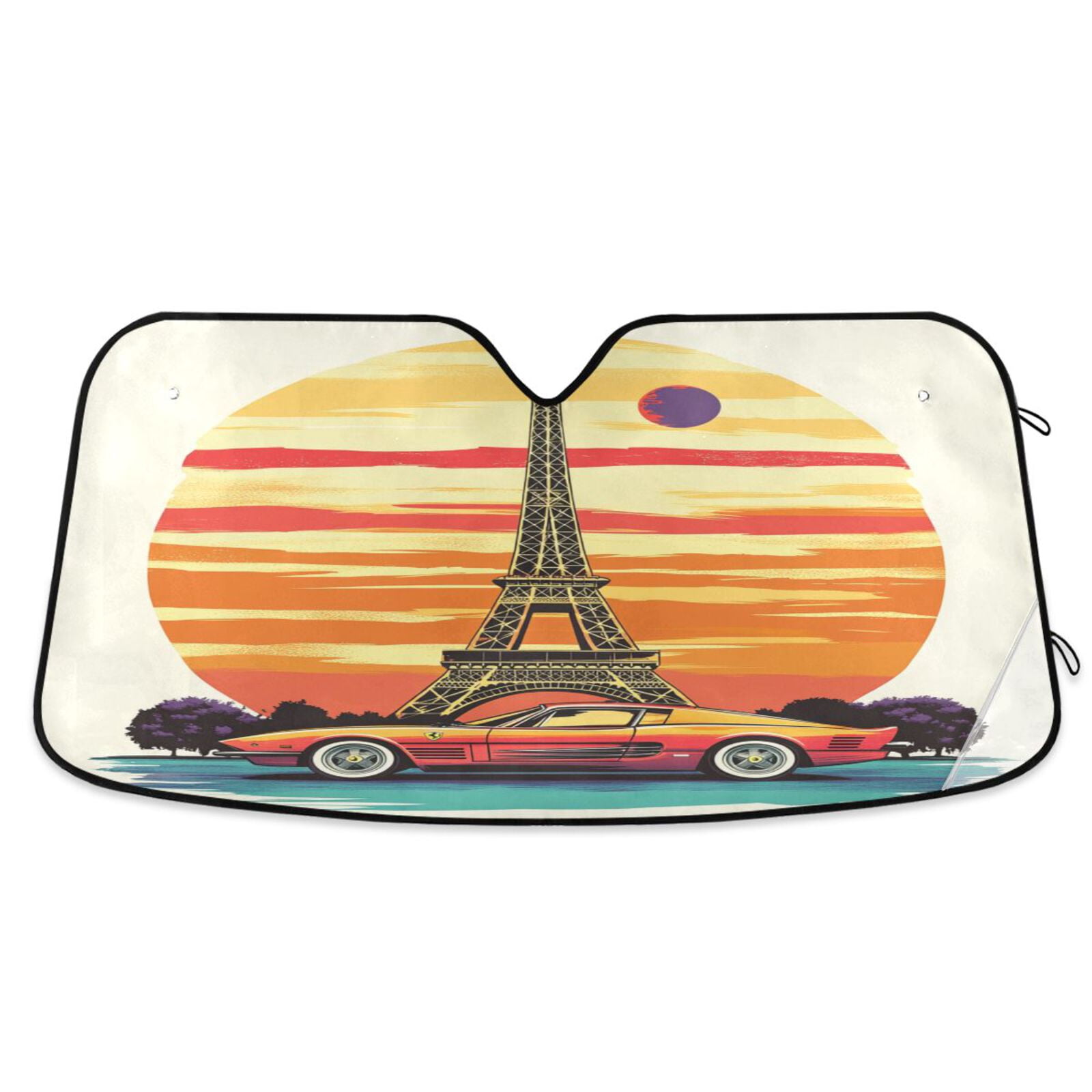 Windshield Sun Shade for Cars, 55"x27.6" Foldable Car Sun Shade with ...