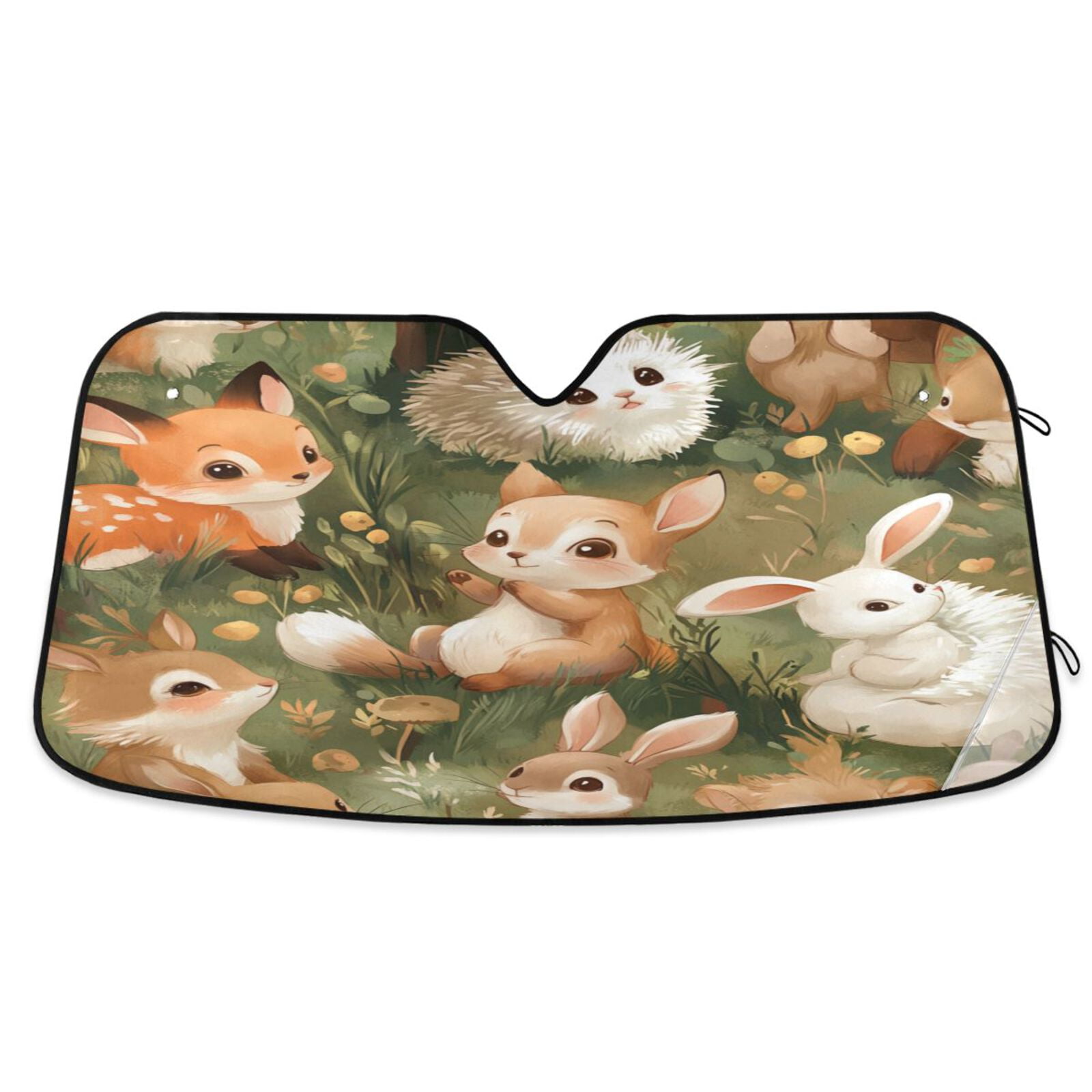 Windshield Sun Shade for Cars, 55"x27.6" Foldable Car Sun Shade with ...