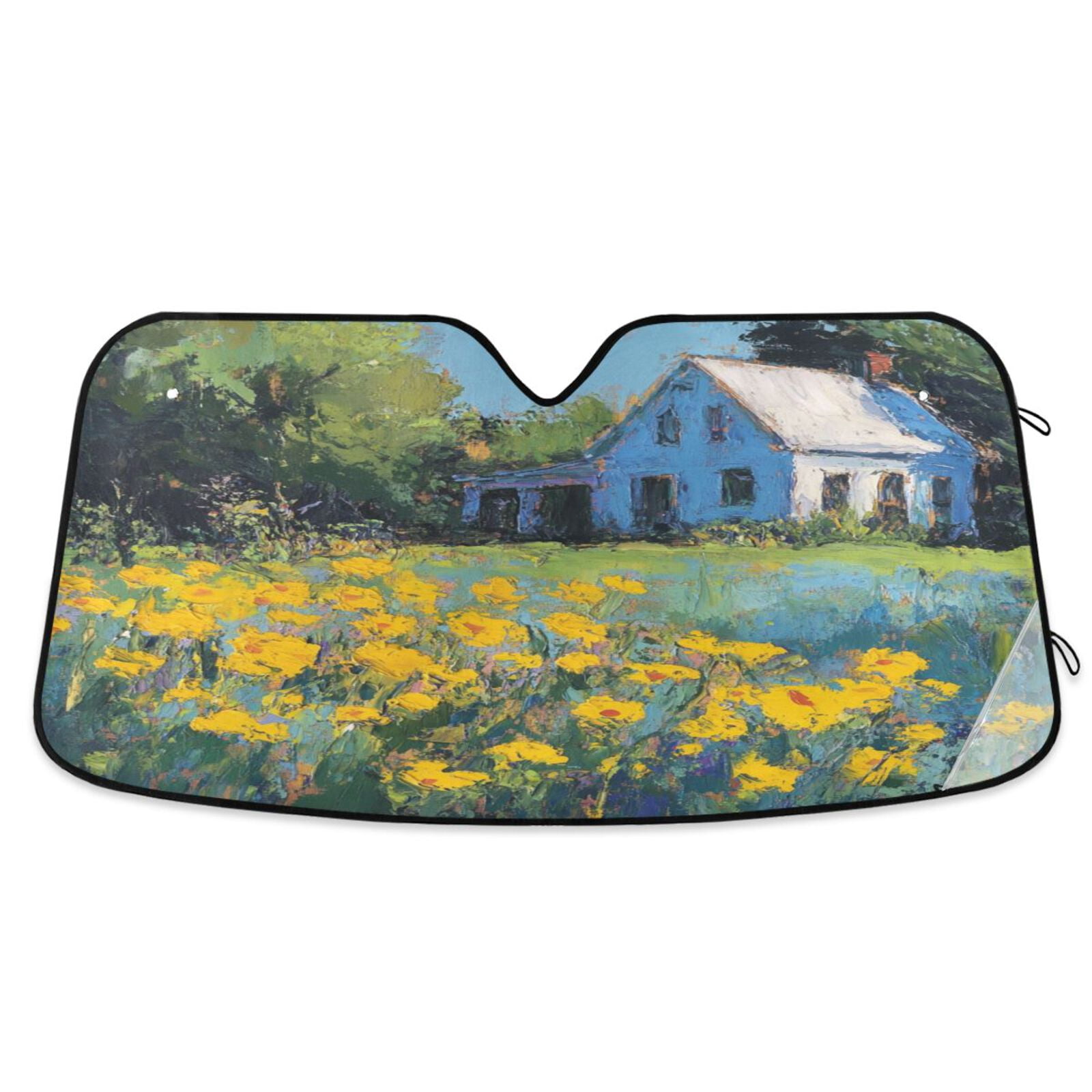 Windshield Sun Shade for Cars, 55"x27.6" Foldable Car Sun Shade with ...