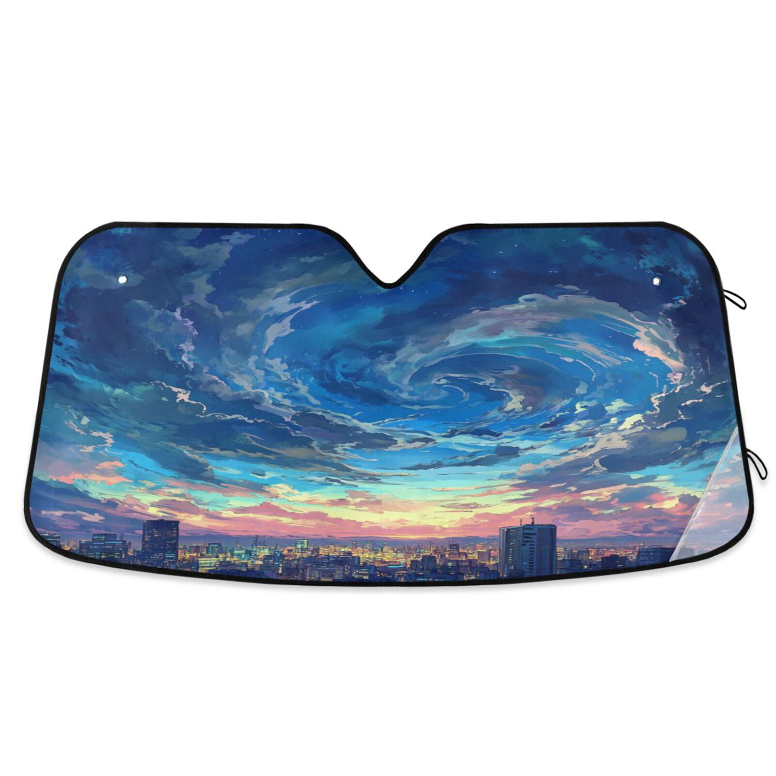 Windshield Sun Shade for Cars, 55"x27.6" Foldable Car Sun Shade with ...