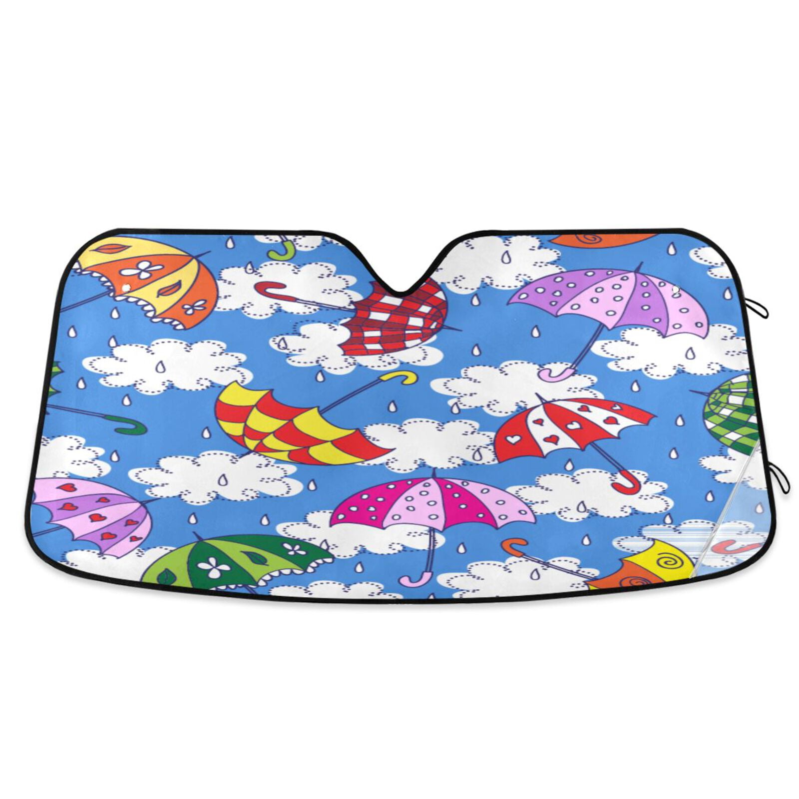 Windshield Sun Shade for Cars, 55"x27.6" Foldable Car Sun Shade with ...