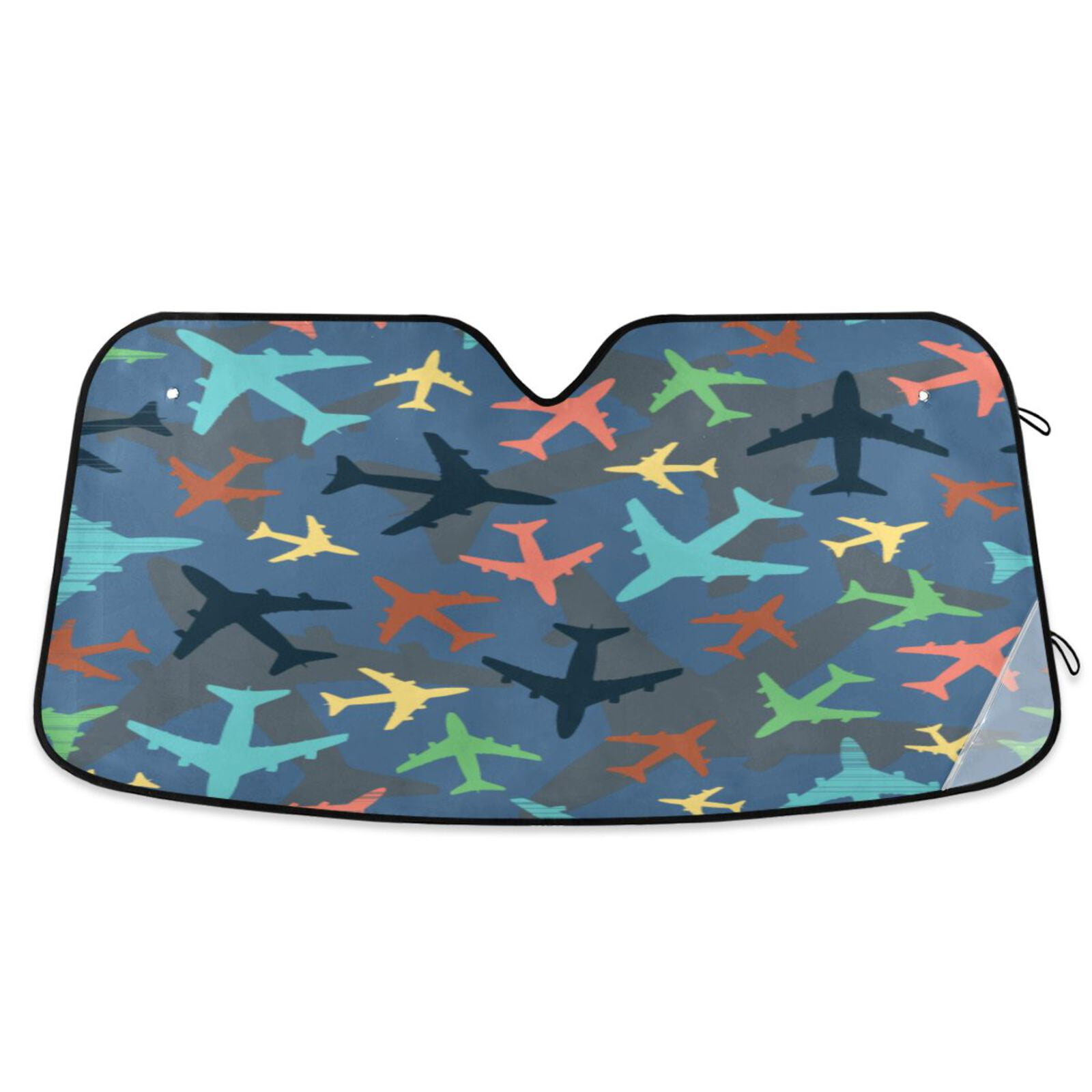 Windshield Sun Shade for Cars, 55"x27.6" Foldable Car Sun Shade with ...