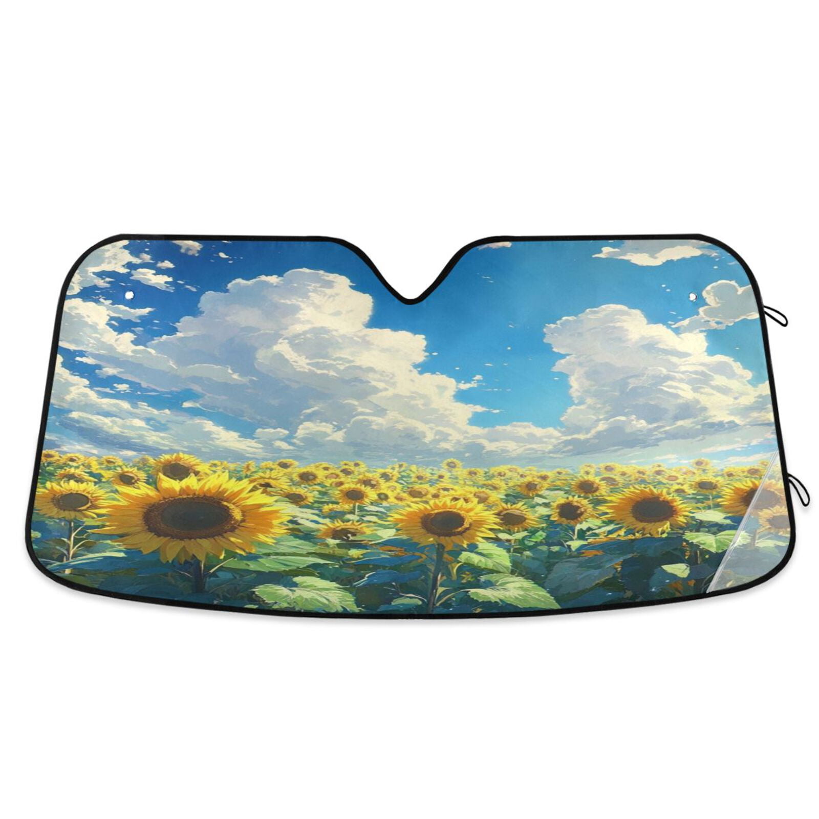 Windshield Sun Shade for Cars, 55"x27.6" Foldable Car Sun Shade with ...