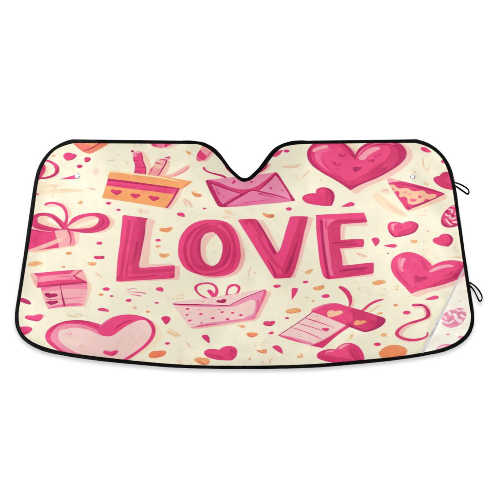 Windshield Sun Shade for Cars, 55"x27.6" Foldable Car Sun Shade with ...