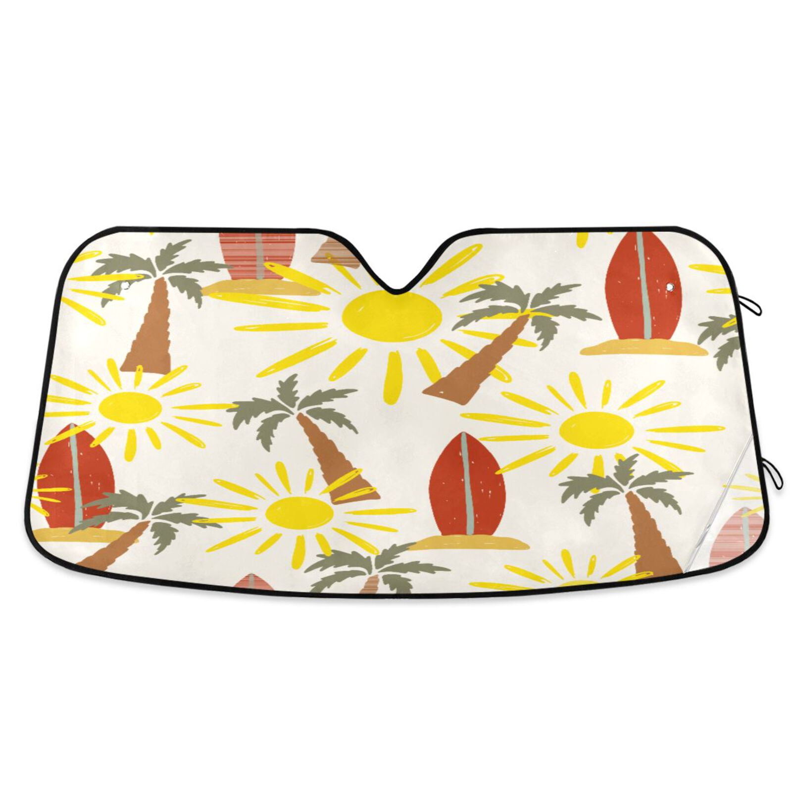 Windshield Sun Shade for Cars, 55"x27.6" Foldable Car Sun Shade with ...