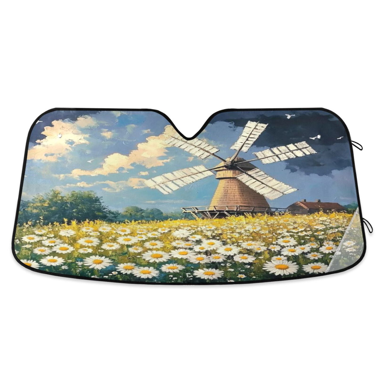 Windshield Sun Shade for Cars, 55"x27.6" Foldable Car Sun Shade with ...
