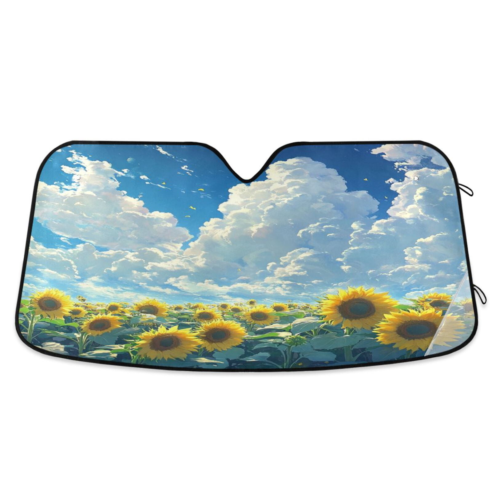 Windshield Sun Shade for Cars, 55"x27.6" Foldable Car Sun Shade with ...
