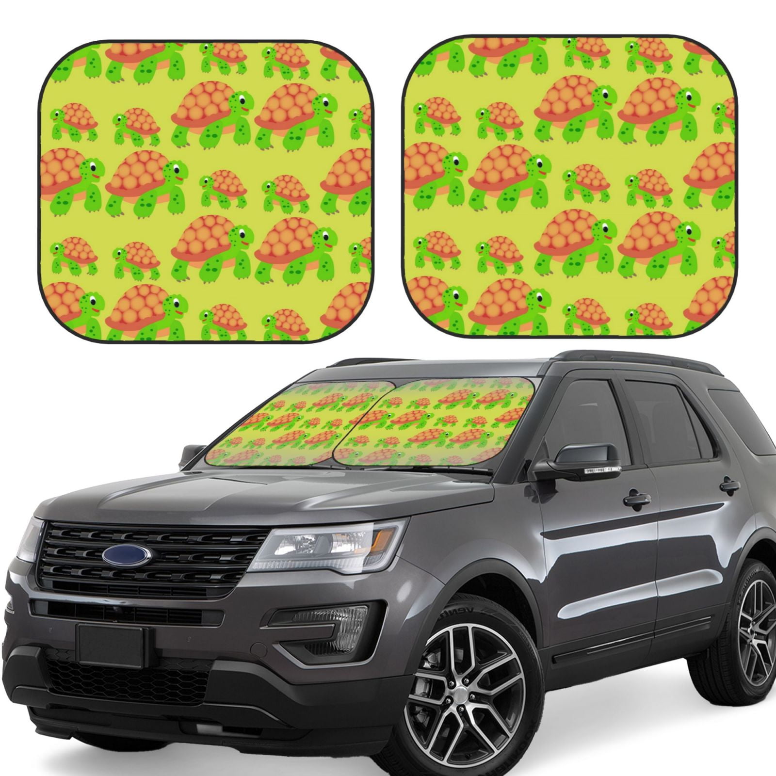 Windshield Sun Shade, Cartoon Turtles 1 Foldable Car Sun Shade ...