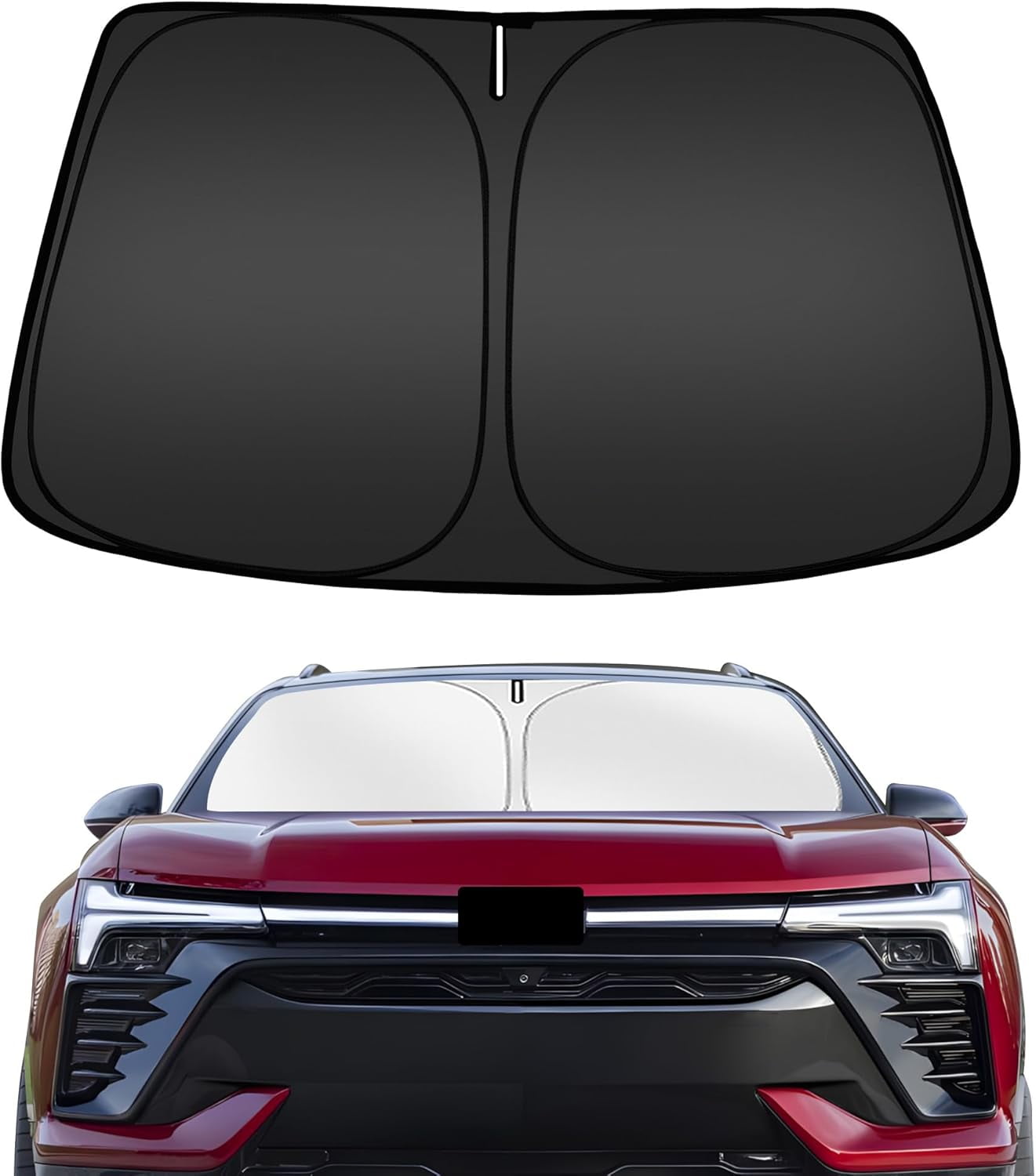 Windshield Sun Shade for Chevrolet Chevy Blazer EV 2024-2025, Custom Fit Foldable Front Window ...