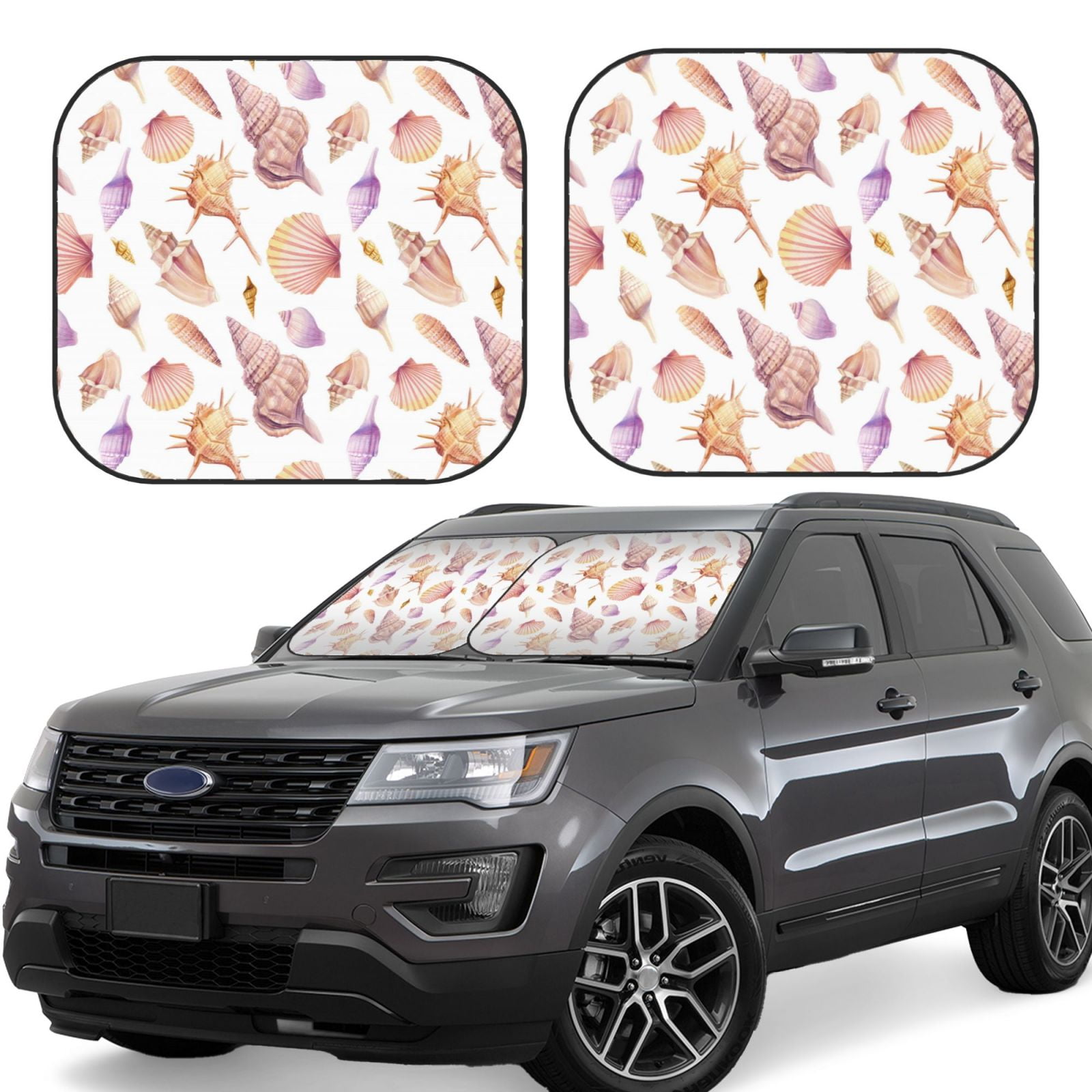 Windshield Sun Shade, Conch Shell No.J913 Foldable Car Sun Shade ...