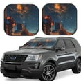 Windshield Sun Shade, Cowboy Boots Under Starry Sky Foldable Car Sun ...