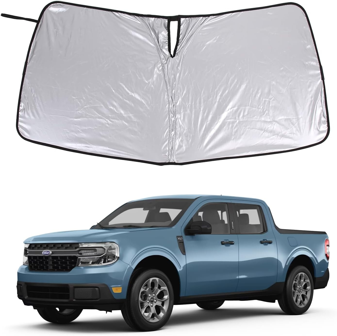 Windshield Sun Shade Fit for Ford Maverick 2022-2024 Truck, Front ...