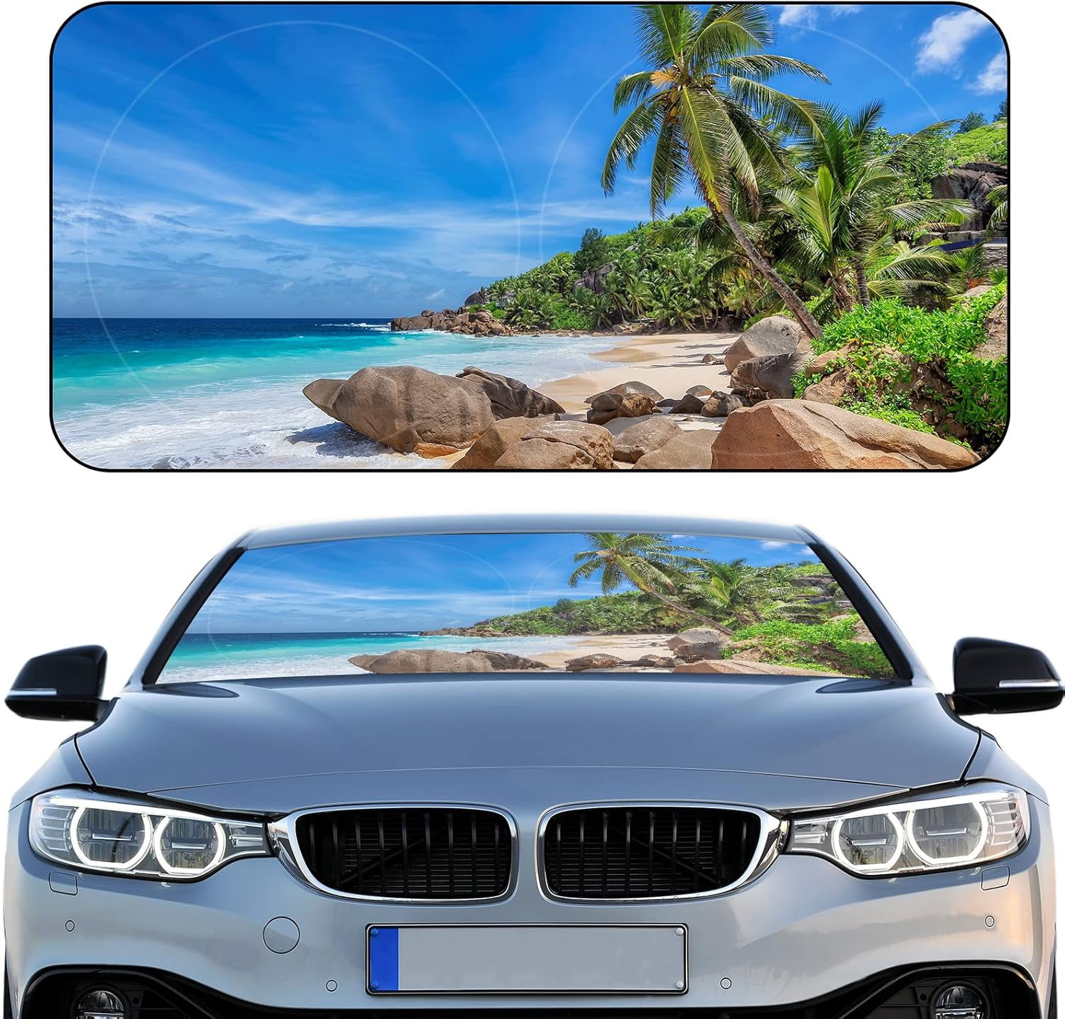 Windshield Sun Shade Foldable Car Front Window Covers for Car ...